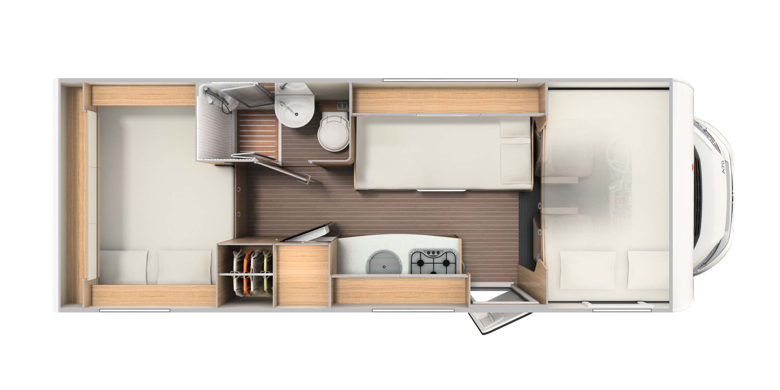 Fiat Sunlight 6-Berth Motorhome Hire Ilminster - From £71/Night