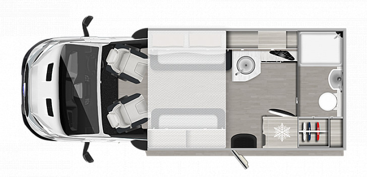Autotrail F60 4-Berth Motorhome Hire INVERNESS - From £100/Night