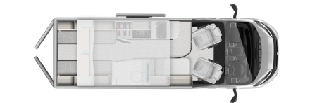 Campervan hire Tiffield - Autotrail Expedition 68